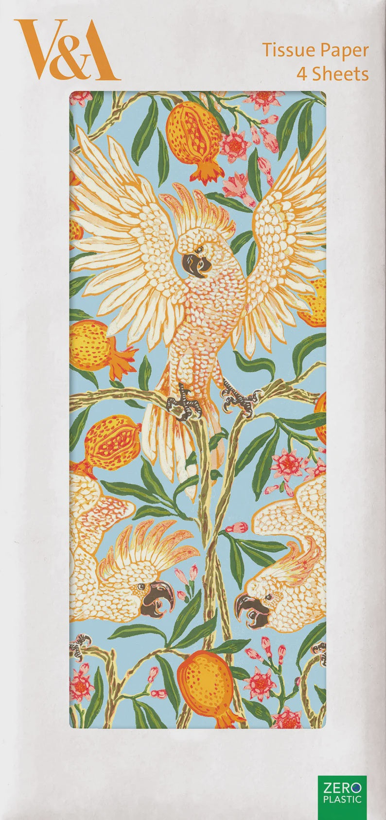 Tissue paper: Cockatoo & Pomegranate – The Johnston Collection