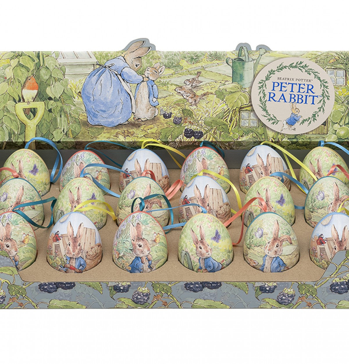Tin: Peter Rabbit Mini Egg Tin Decorations – The Johnston Collection